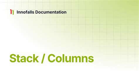 Stack Columns Innofalls Documentation