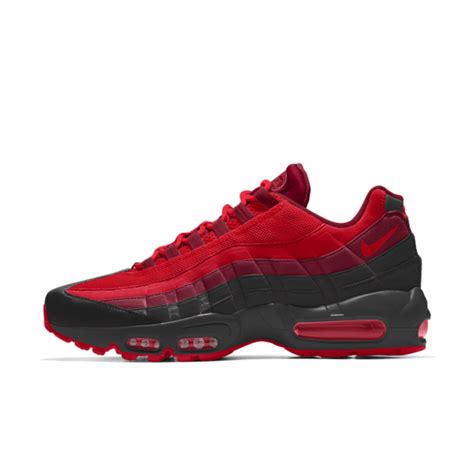 Nike Air Max 95 By You Custom Mens Shoe Nike Shoes Air Max Red Nike