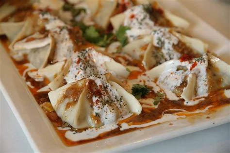 Mantu Beef Dumplings With Yogurt Afghan Food Recipes Mantu Recipe