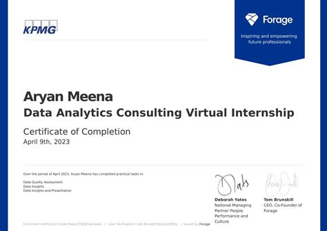 Aryan Meena On Linkedin Virtualinternship Dataanalytics Kpmgexperience Proudmoment Internship