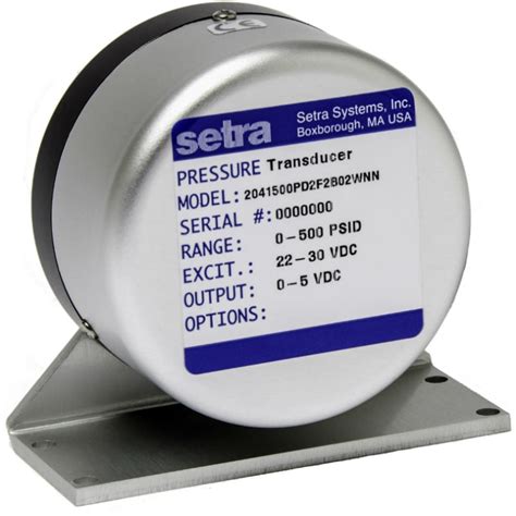 Model 204 Absolute Pressure Transducer Setra Systems