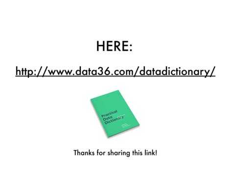 Practical Data Dictionary Ppt