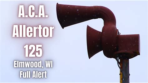 Aca Allertor 125 Full Alert Elmwood Wi Youtube