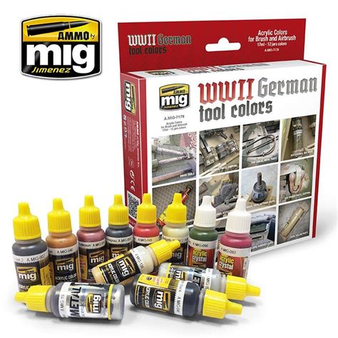 Mig Color Set Wwii German Tool Colors