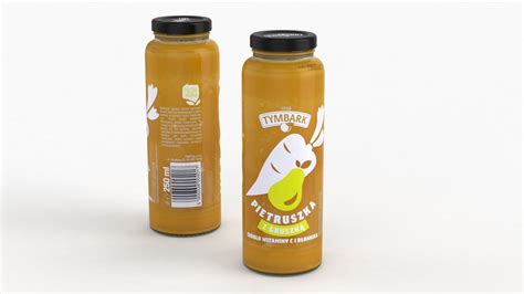 Beverage Bottle Tymbark Parsley Pear 250ml 2023 3d Model Turbosquid