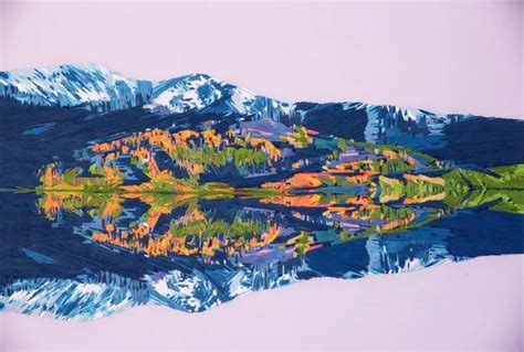 以針為筆、以繡線為顏料，迷人的手工針織風景畫 Shoppingdesign