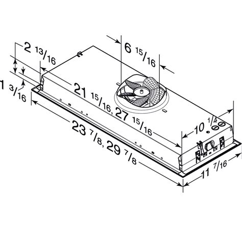 Bbn1303ss Broan® 30 Inch Built In Power Pack Insert 300 Max Blower