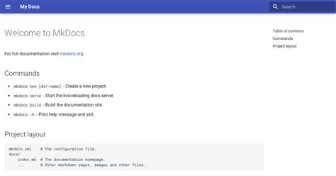 mkdocs material codesandbox codesandbox