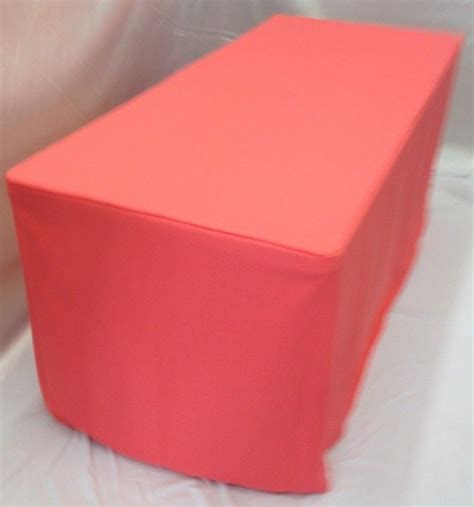 4 Ft Fitted Polyester Table Cover Wedding Banquet Event Tablecloth 21