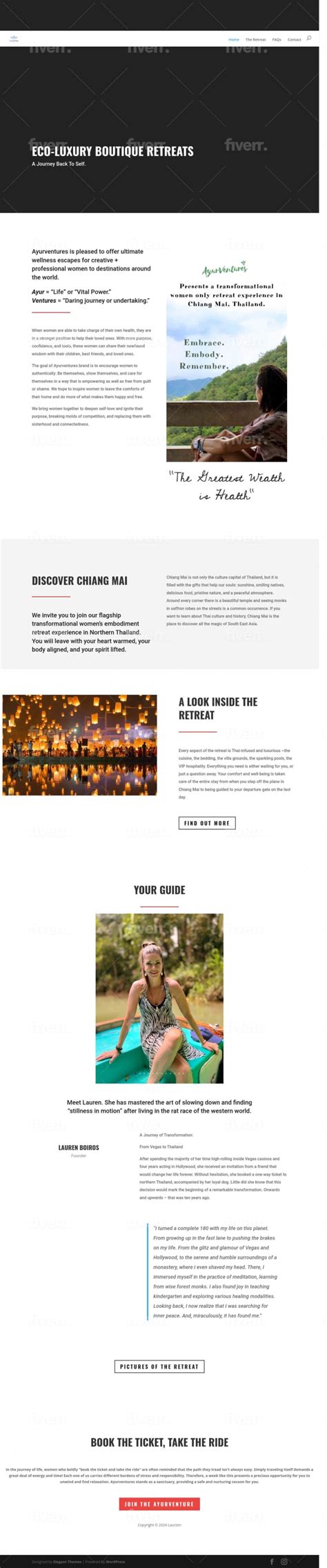 build responsive wordpress website design by lescoders fiverr