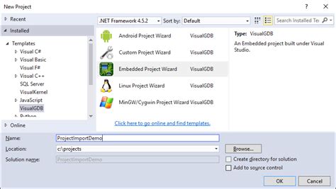 Importing Embedded Projects Built With External Tools Visualgdb Tutorials
