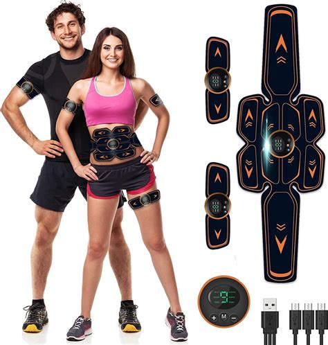 Loffu Ems Bauchmuskeltrainer Ems Trainingsgerät Usb Wiederaufladbarer