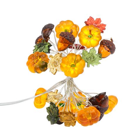 Drses‌‌ Home Decoration 10 Feet 30 Led Pumpkin Maple Leaf Lights