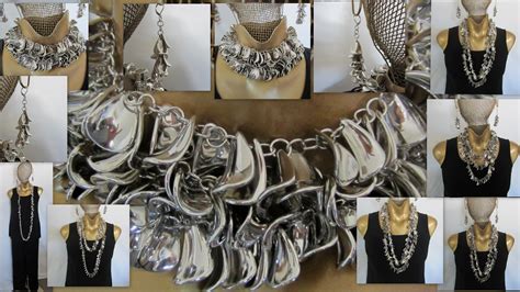 “the Silver Petal Necklace And Earring Set” Louis Dellolio