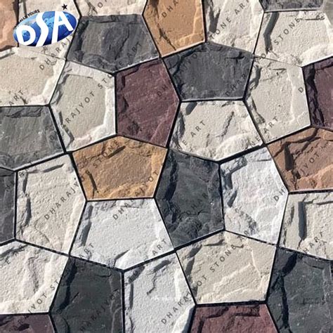 Irregular Shaped Natural Stack Stone Wall Cladding Dharajyot Stone Art