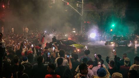 Wild Bay Area Sideshow On 4th Of July Youtube