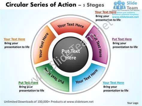 Circular Progress Layout 4 Stages Powerpoint Templates 0712 Pdf