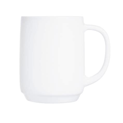 Set De 6 Tazas Mugs Fabricadas En Vidrio Con Acabado En Color Beige Y