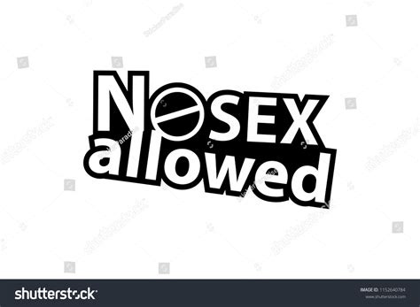 No Sex Allowed Sticker Ready Print Stock Vector Royalty Free