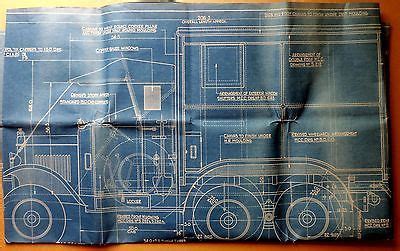 Morris Commercial Cars 6x4 Truck Original Blueprint 1931 Military