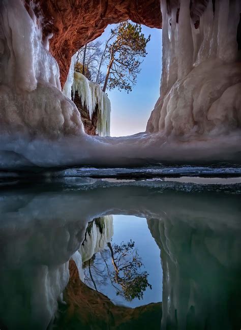 Symmetry Mainland Ice Caves Apostle Islands National Lakeshore