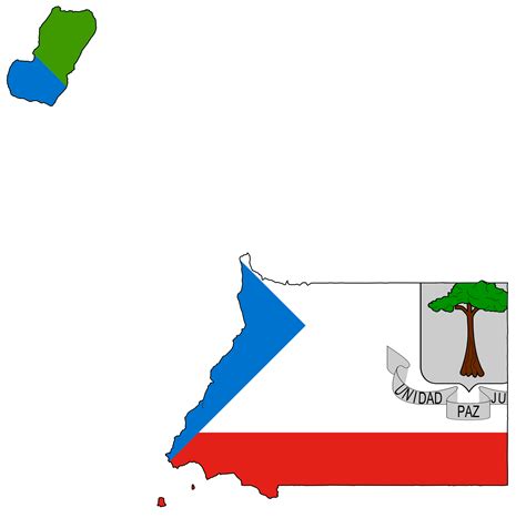 Equatorial Guinea Flag Map