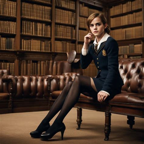 Emma Watsontight Hogwarts Uniform Thigh High Soc By Nimpl On Deviantart