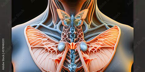 View Of The Thyroid Gland A Small But Important Gland In The Neck That Produces Hormones That