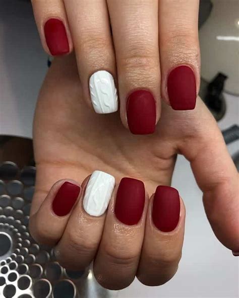 11 Matte Red Nail Designs That Are Cute And Trendy