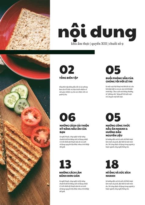 Mẫu Mục Lục Đẹp Chuyên Nghiệp Phong Phú Thiết Kế Dễ Dàngmiễn Phí