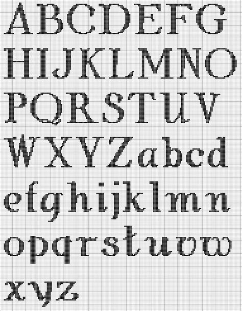 Needlepoint Alphabet Letters