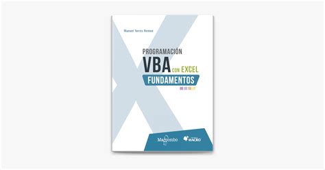 ‎programación Vba Con Excel Fundamentos De Manuel Torres Remón En Apple Books