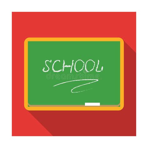 Blackboard With Chalk And Pointer Board For Classes Stock Vector Illustration Of Furniture