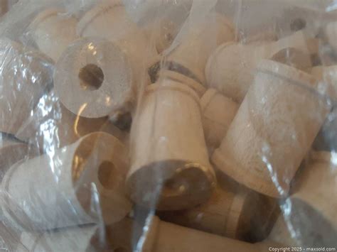 Bag Of Wooden Thread Spools Maxsold