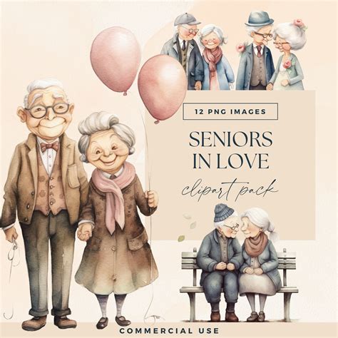 Senior Citizens Clipart Funny Whimsical Old People Clip Art