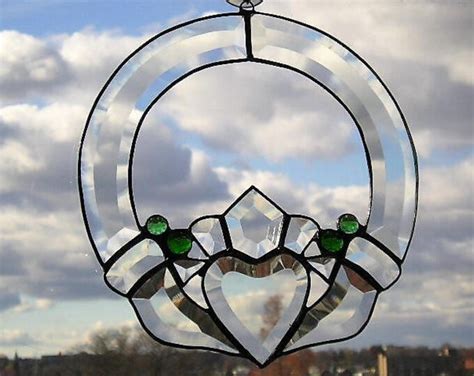 Stained Glass Claddagh Etsy