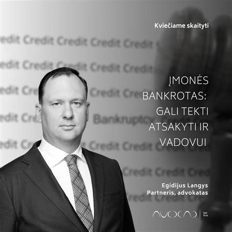 Avocad Law Firm On Linkedin Įmonė Bankrutuoja O Dar Ir Vadovui Gresia Baudžiamoji Atsakomybė