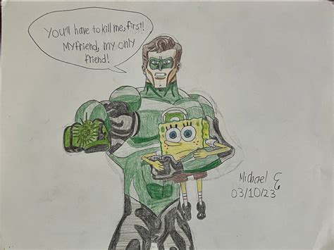 Green Lantern And Spongebob By Mcolebro On Deviantart