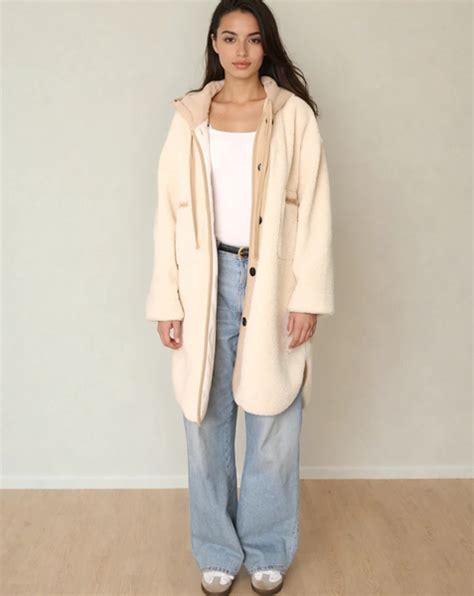 Nova 3 4 Hooded Coat Sage The Beauty Bar