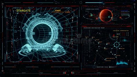 Stargate Portal Hud Fui Interface Loop Overlay Graphic Element
