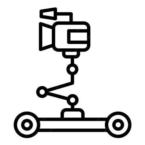 Premium Vector Camera Dolly Vector Illustration Style