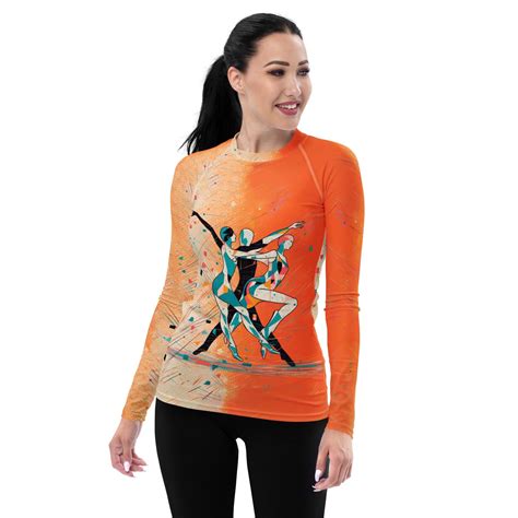Balletic Romance In Style Womens Rash Guard Elegant And Protective