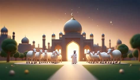 Eid Aladha Bakri Eid Premium Ai Generated Image