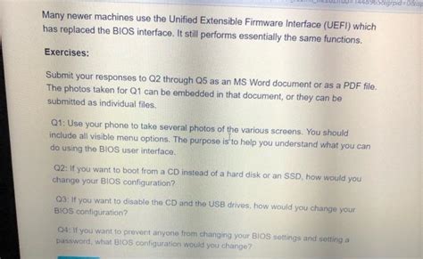 Solved Every Answer Should Be In For Uefi Interface Windows