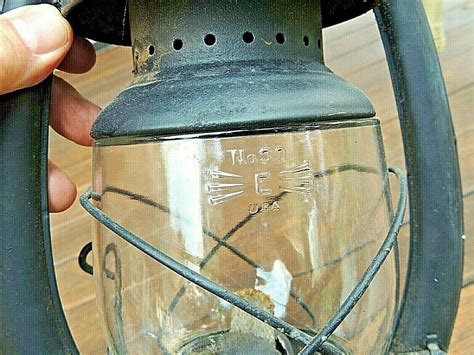 1930s Vintage Dietz Montgomery Wards Better Lantern Black Kerosene