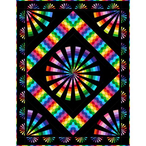 Psychedelic Spin Quilt Pc 201e Downloadable Pattern