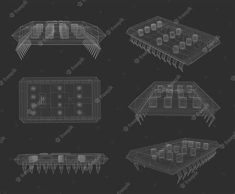 Premium Vector 3d Vector Chip Set For Computer