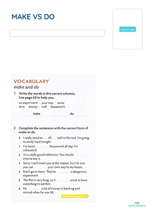 Make Vs Do Interactive Worksheet Topworksheets