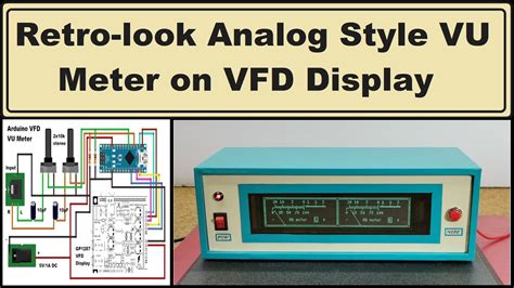 retro look analog style vu meter on vfd display with arduino nano youtube