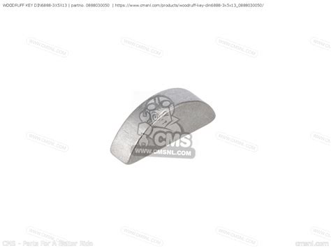 Woodruff Key Din6888 3x5x13 For 400 Exc Racing Six Days Europe 2002